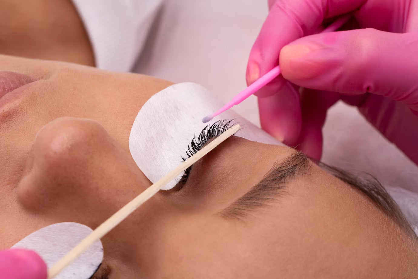 Eyelash technician store